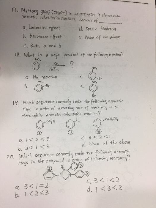 Solved 11 Methoxy Group Co Is An Activator In