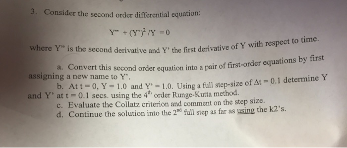 Solved Consider the second order differential equation: Y" | Chegg.com