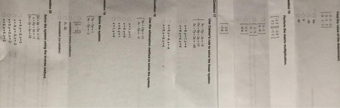 Solved Perform The Matrix Multiplication 8774