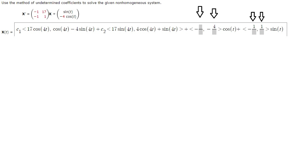 Solved Use the method of undetermined coefficients to solve | Chegg.com