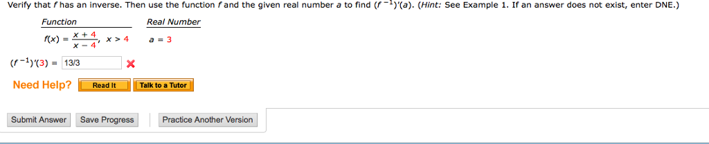 Solved Verify That F Has An Inverse Then Use The Function F