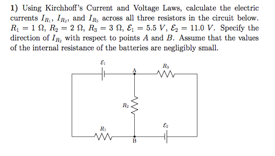Solved Using Kirchhoff's Current and Voltage Laws, calculate | Chegg.com