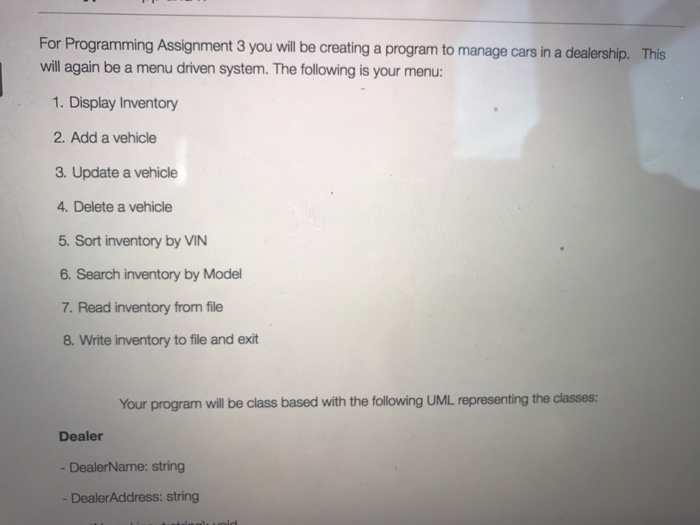 Solved For Programming Assignment 3 you will be creating a | Chegg.com