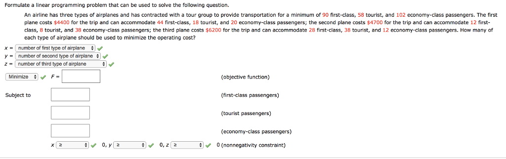 Solved Formulate a linear programming problem that can be | Chegg.com