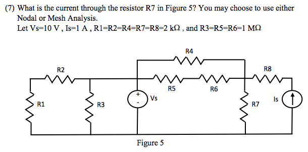 Solved What is the current through the resistor R7 in Figure | Chegg.com