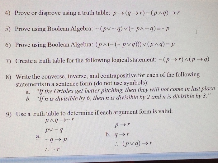 Solved Discrete math Please i need answers to | Chegg.com