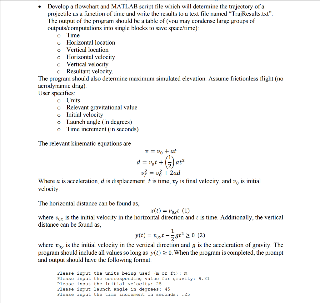 Solved Develop A Flowchart And Matlab Script File Which Will 9045
