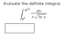 Solved Evaluate the definite integral. Integrate limit | Chegg.com