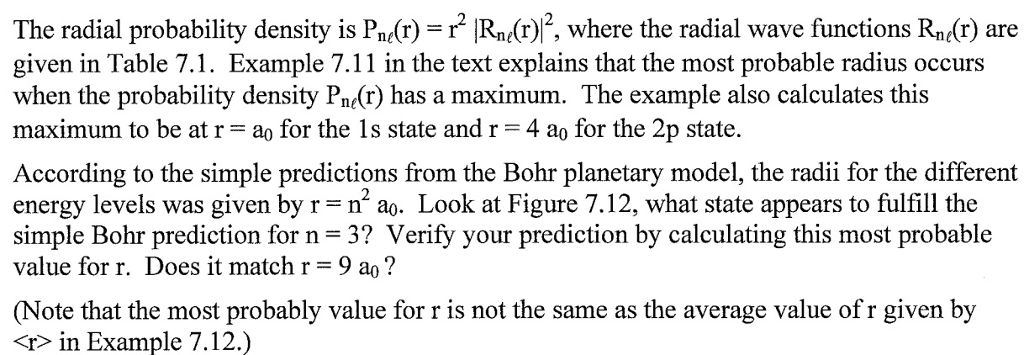 Solved The radial probability density is P)Ra)2, where the | Chegg.com