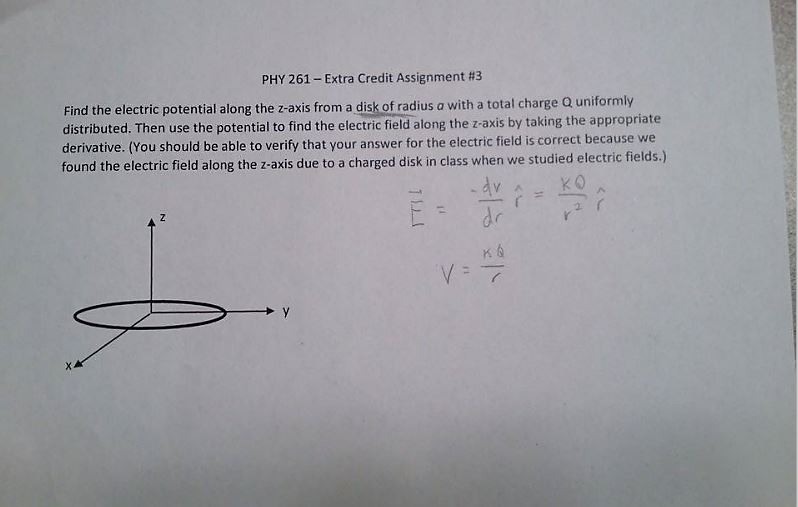 Solved Physics 2 - Electric Potential Find the electric | Chegg.com