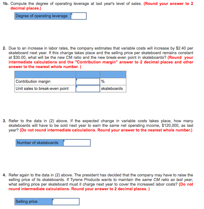 Solved Problem 8-5 Various CVP Questions: Break-Even Point: | Chegg.com