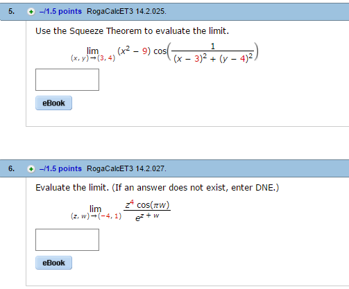 Solved Use the Squeeze Theorem to evaluate the limit. | Chegg.com