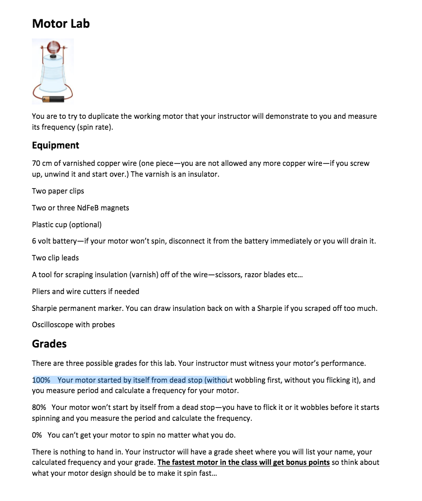 Solved I am going to do this lab today. what might make the | Chegg.com