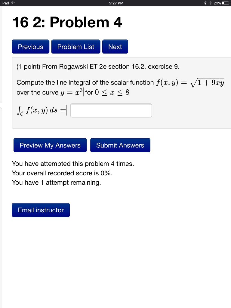 Solved Compute the line integral of the scalar function f(x, | Chegg.com