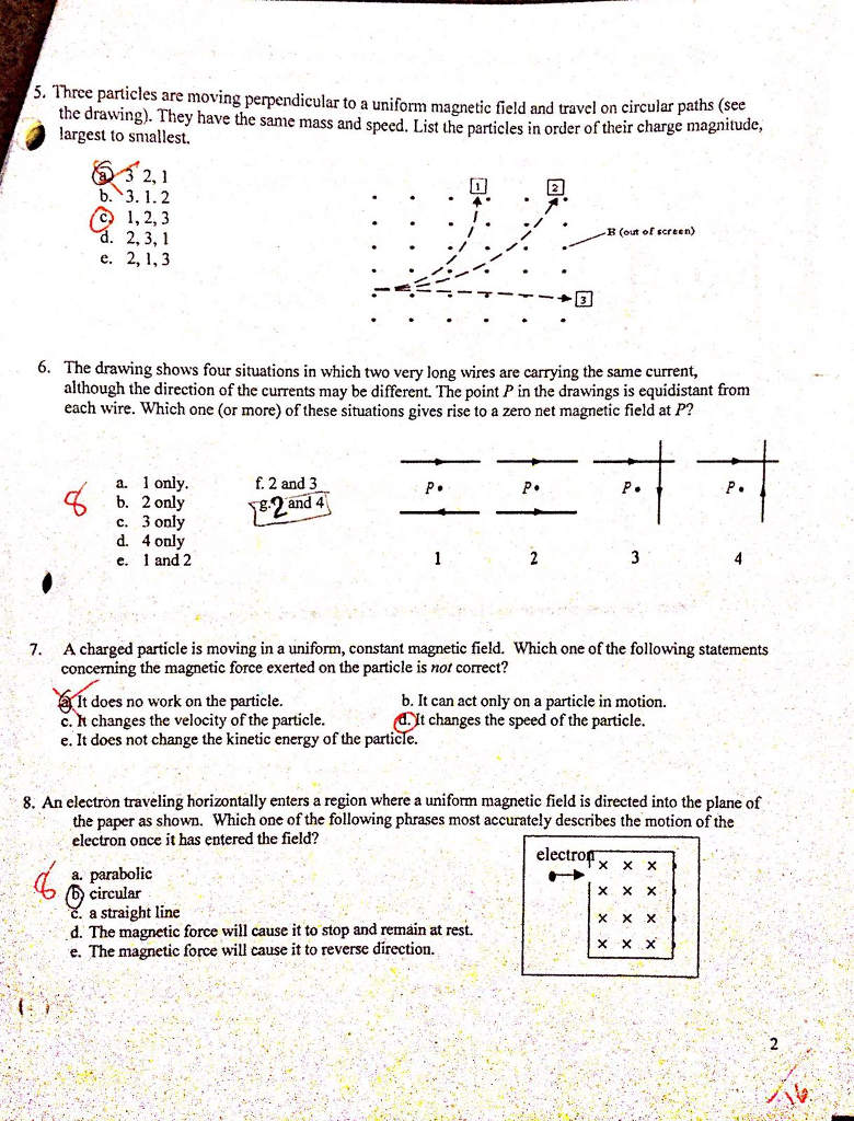 Solved 5. Three p articles are moving perpendicular to a | Chegg.com