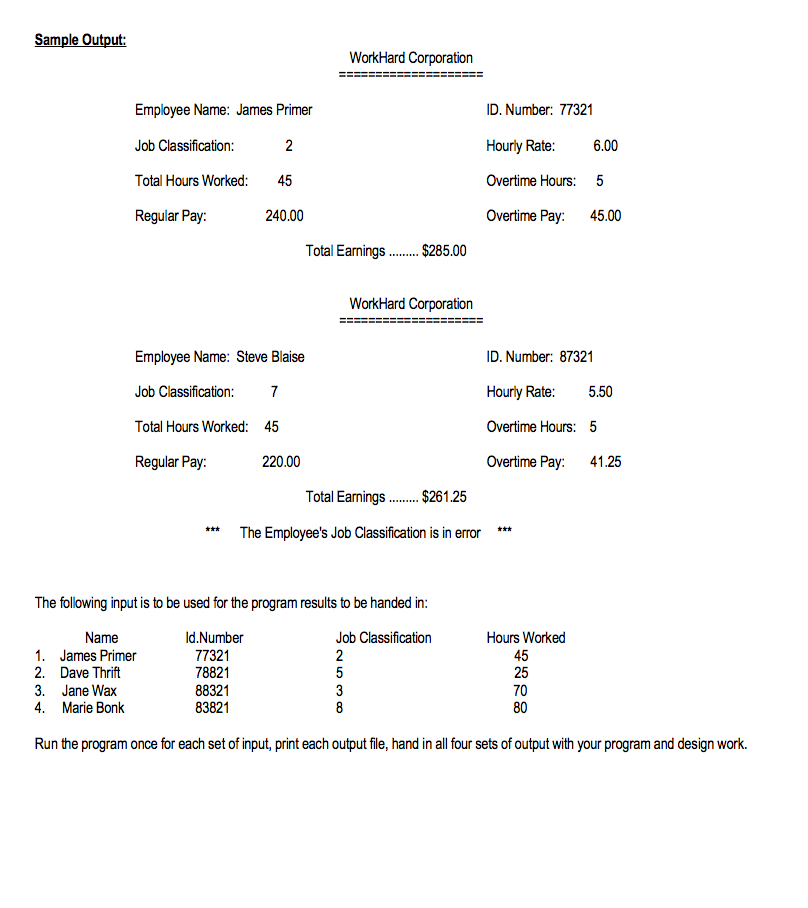 Solved Read the problem specification, design your solution, | Chegg.com