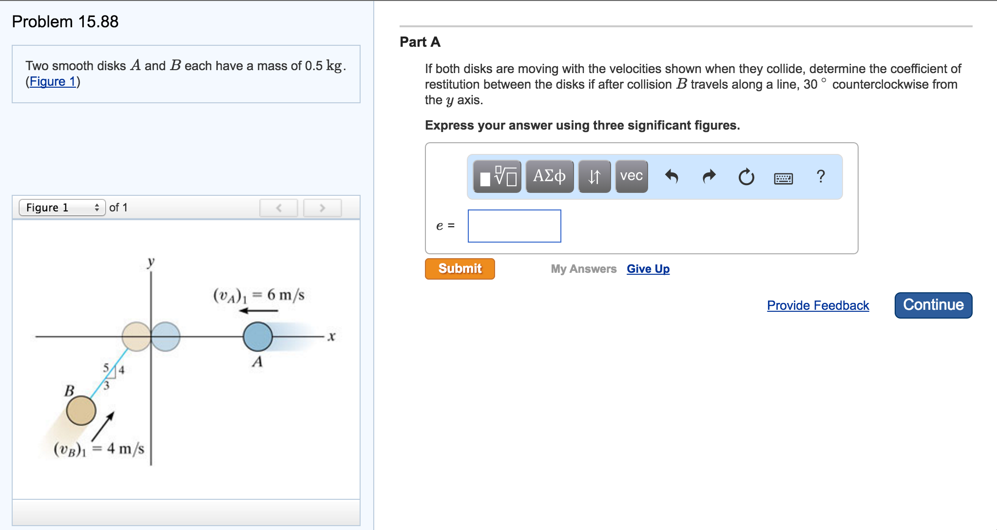 Solved: Two Smooth Disks A And B Each Have A Mass Of 0.5 K... | Chegg.com