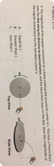 Solved The magnitude of the angular momentum for a freely | Chegg.com