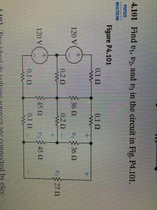 4 101 Find V1 V2 And V3 In The Circuit In Fig Chegg