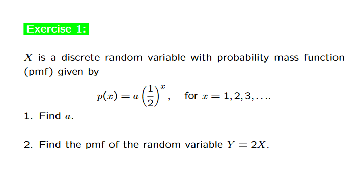 Solved X is a discrete random variable with probability mass | Chegg.com