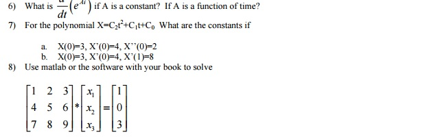 Solved 6) What is e if A is a constant If A is a function of | Chegg.com