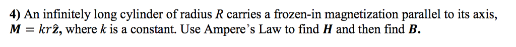Solved An infinitely long cylinder of radius R carries a | Chegg.com