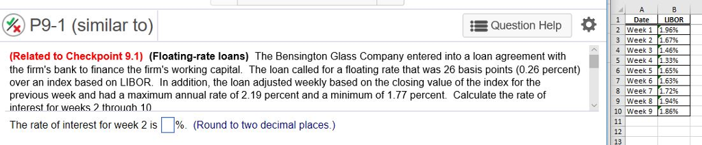 Solved The Bensington Glass Company entered into a loan | Chegg.com