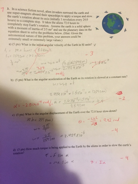 Solved In a science fiction novel, alien invaders surround | Chegg.com