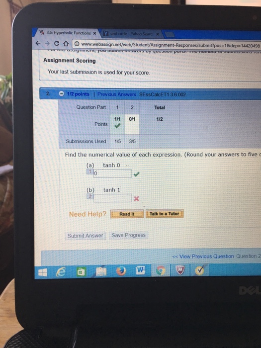 solved-find-the-numerical-value-of-each-expression-tanh-0-chegg