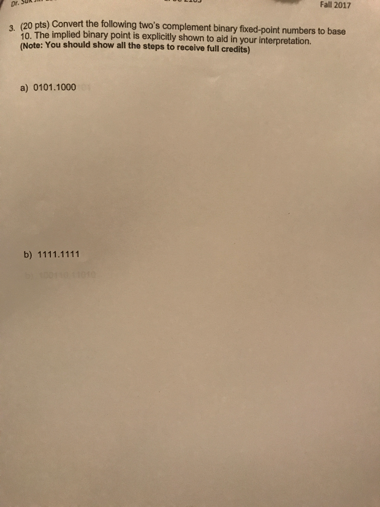 Solved Express the following base 10 numbers in 12-bit | Chegg.com