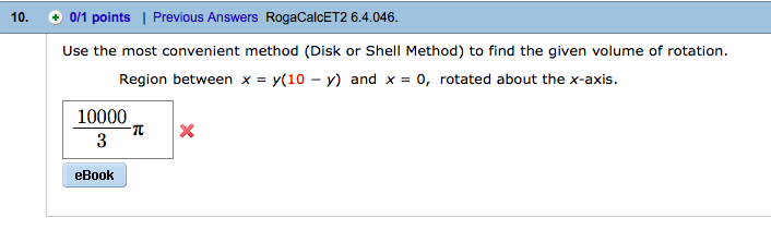 Solved Use the most convenient method (Disk or Shell Method) | Chegg.com