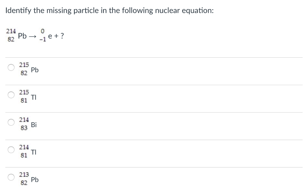 Solved Identify the missing particle in the following | Chegg.com