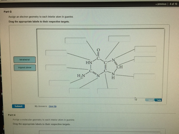 Solved Assign an electron geometry to each interior atom in | Chegg.com