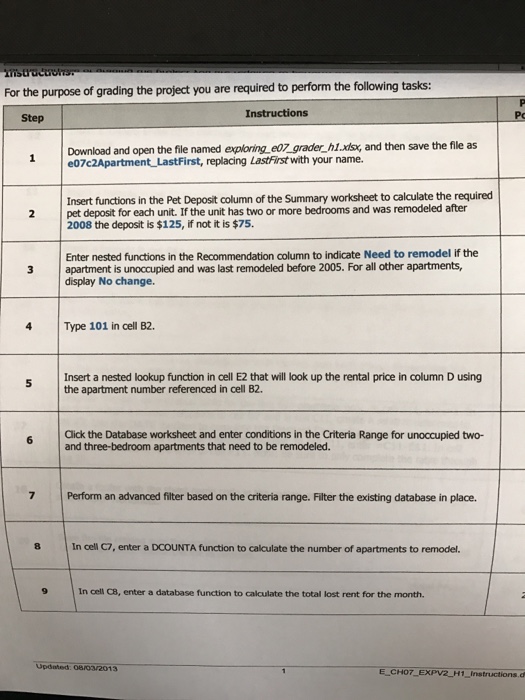 For the purpose of grading the project you are | Chegg.com