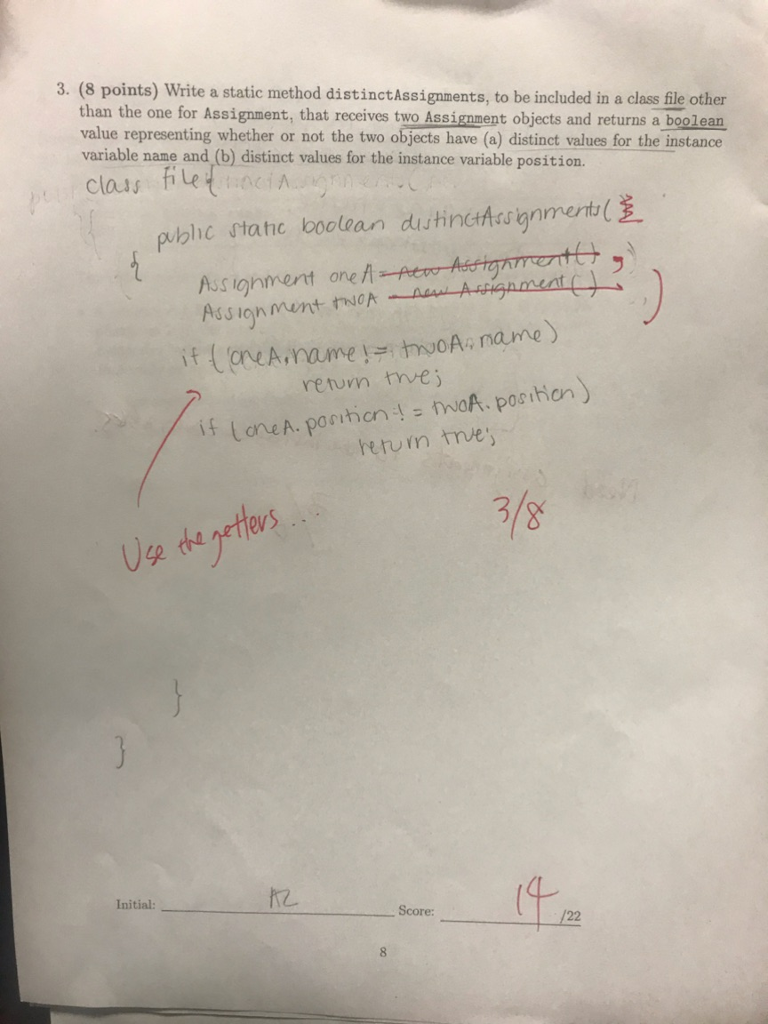 Solved 4 Writing an Object Class you are writing an object | Chegg.com
