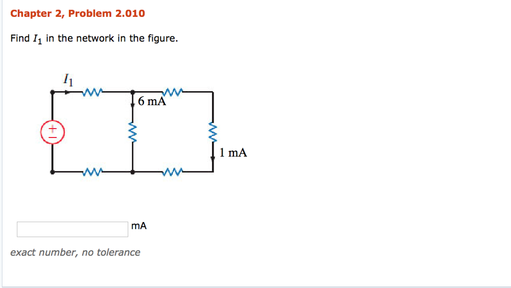 Solved Chapter 2, Problem 2.010 Find I1 in the network in | Chegg.com