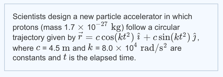 Solved Scientists design a new particle accelerator in which | Chegg.com