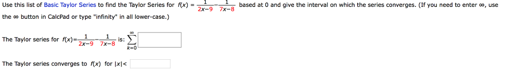 Solved Use this list of Basic Taylor Series to find the | Chegg.com