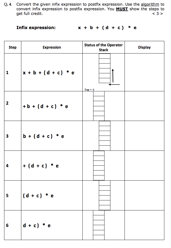 Solved C++ Stacks and Lists. Please complete the following | Chegg.com
