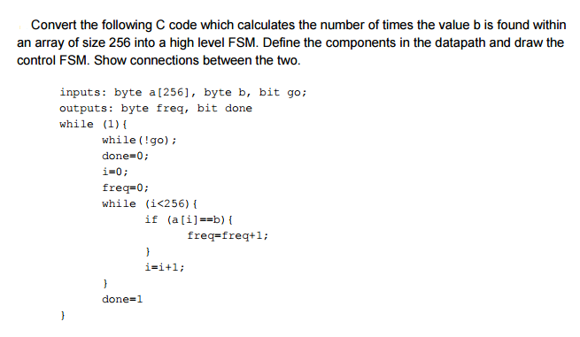 Solved Convert the following C code which calculates the | Chegg.com