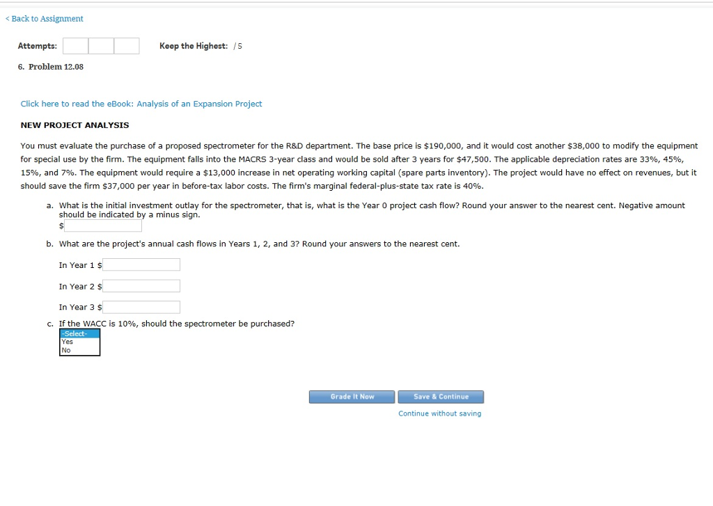 Solved Back to Assignment Attempts: Keep the Highest: S 6. | Chegg.com