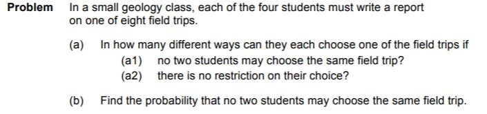 Solved Problem In a small geology class, each of the four | Chegg.com