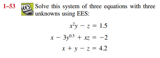 Solved Solve this system of three equations with three | Chegg.com