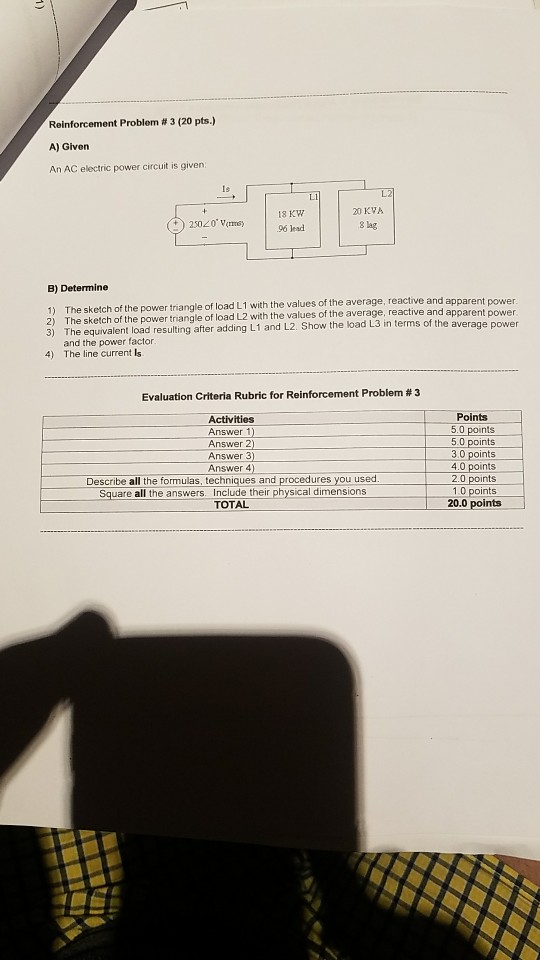 Solved Reinforcement Problem # 3 (20 pts.) A) Given An AC | Chegg.com