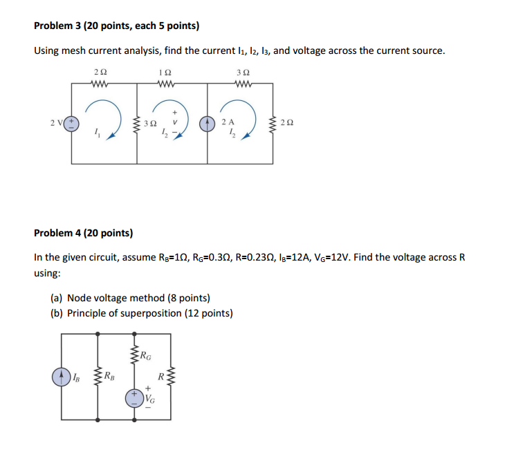 Solved Using mesh current analysis, find the current I_1, | Chegg.com