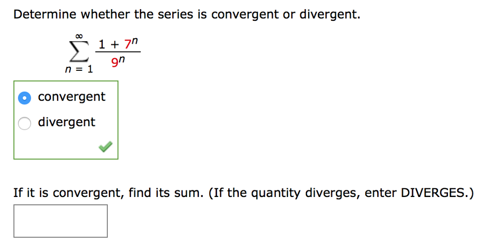 Solved Determine whether the series is convergent or | Chegg.com
