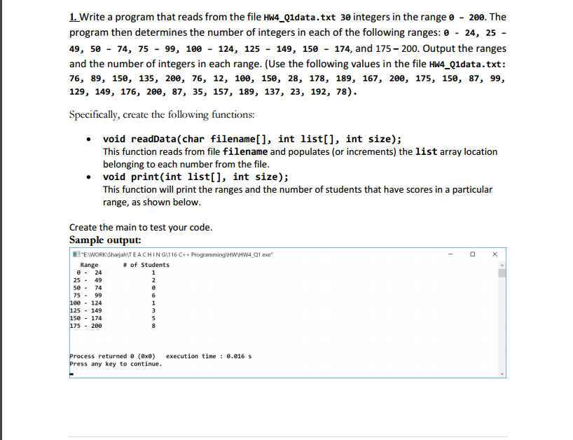 Solved number in the txt file are : 76 89 150 135 200 76 | Chegg.com