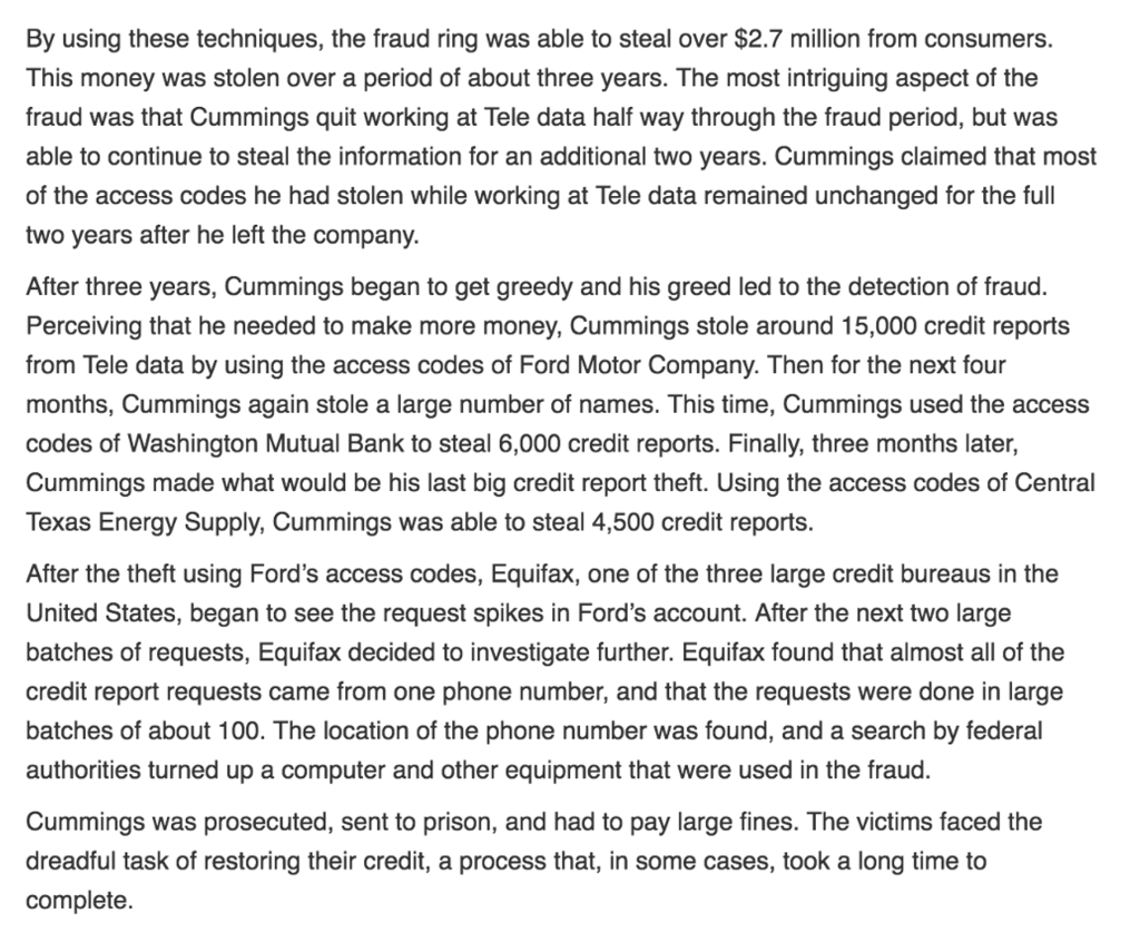 Solved By the time the New York identity theft fraud case | Chegg.com
