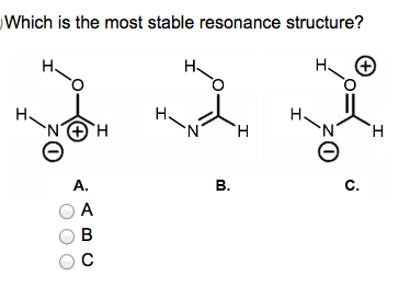Solved Which is the most stable resonance structure? | Chegg.com