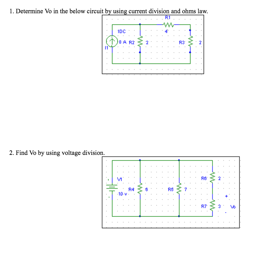 Solved Determine Vo In The Below Circuit By Using Current